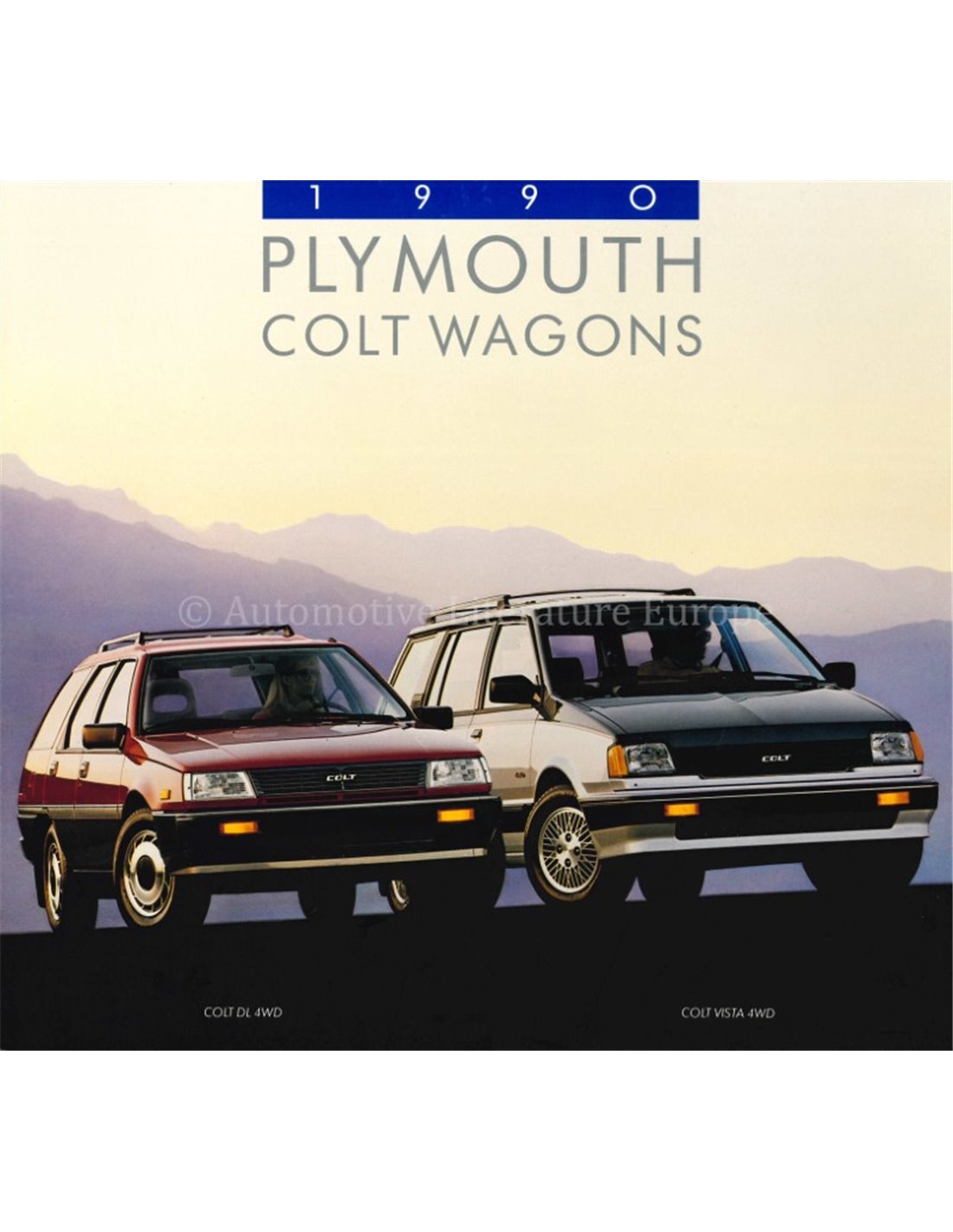 1990 PLYMOUTH COLT WAGONS BROCHURE ENGLISH (US)