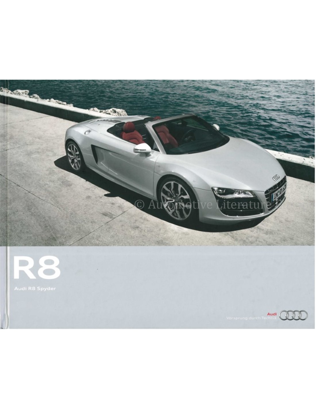 2010 AUDI R8 SPYDER HARDBACK BROCHURE GERMAN