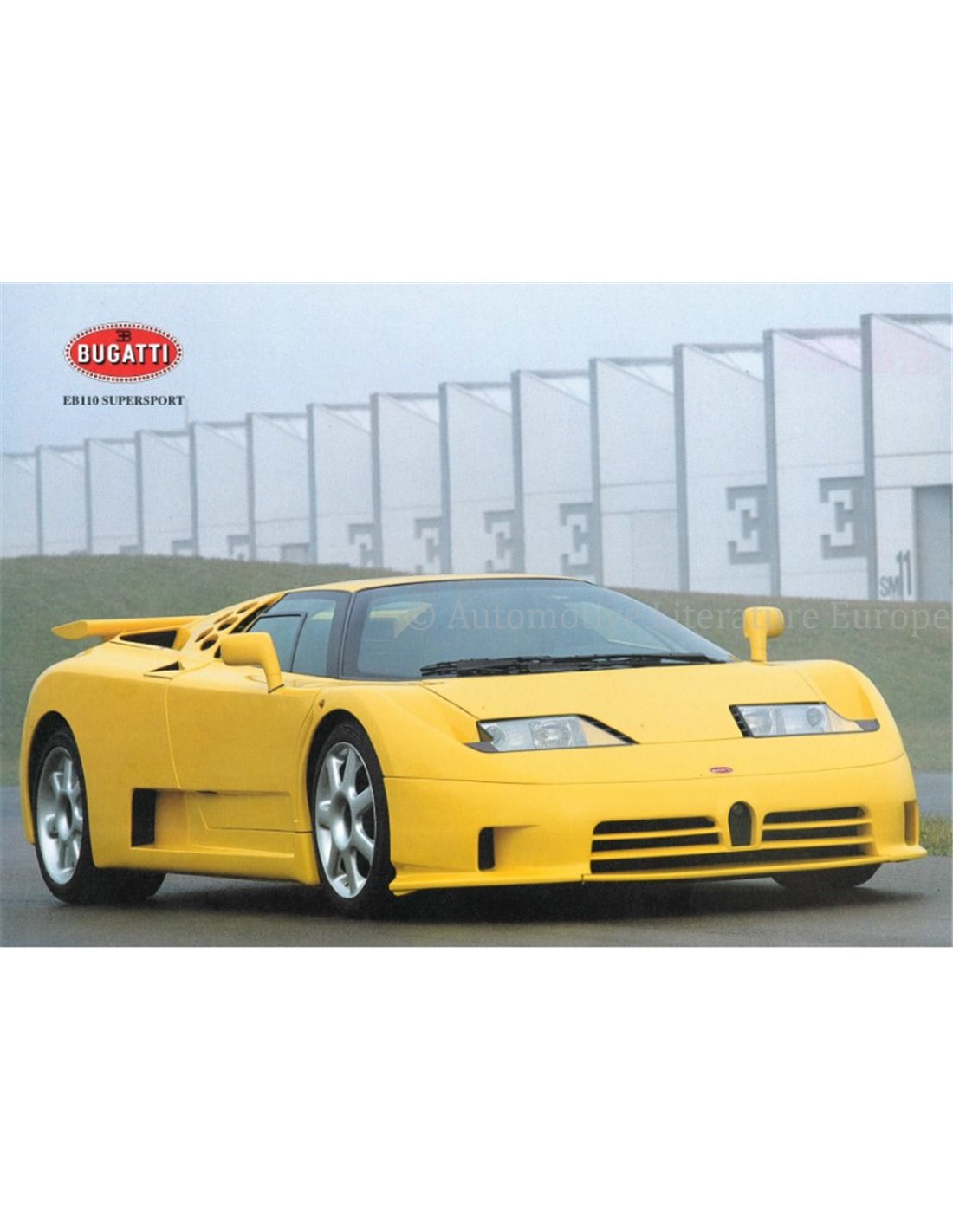1992 BUGATTI EB110 SUPERSPORT LEAFLET ENGLISH