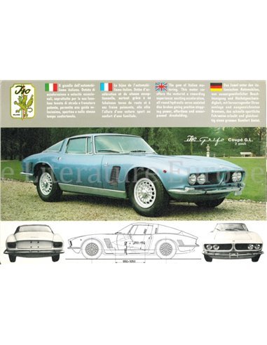 1965 ISO RIVOLTA IR 300 RIVOLTA | GRIFO BROCHURE
