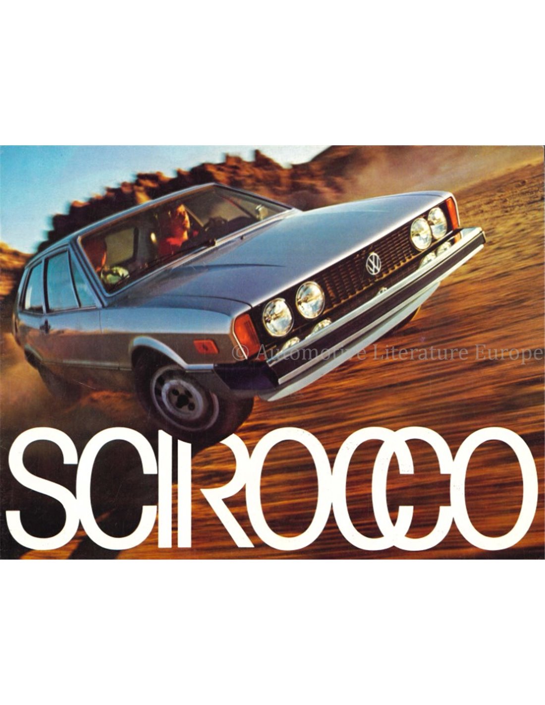 1976 VOLKSWAGEN SCIROCCO BROCHURE ENGELS (US)