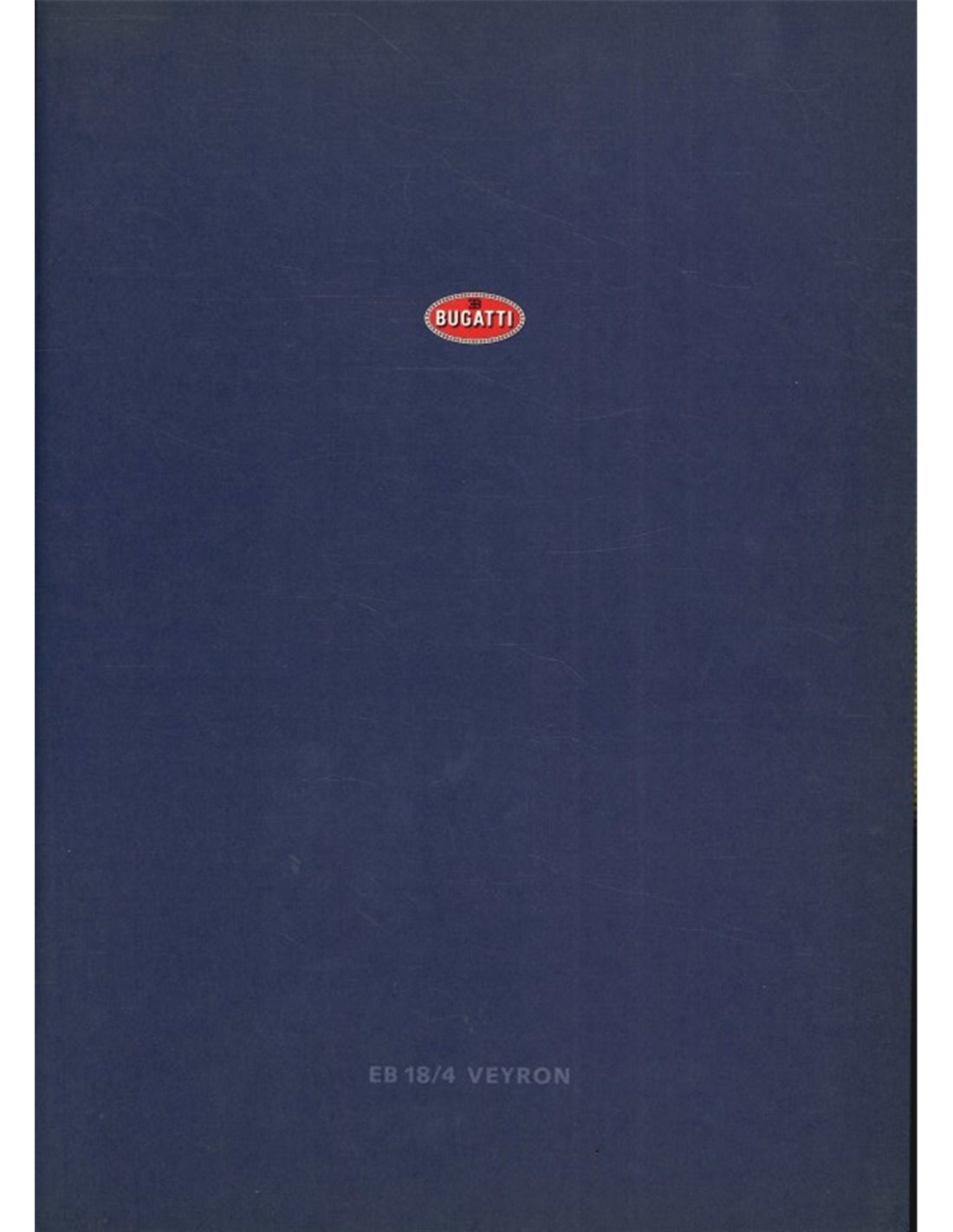 BUGATTI EB 18/4 VEYRON BROCHURE GERMAN