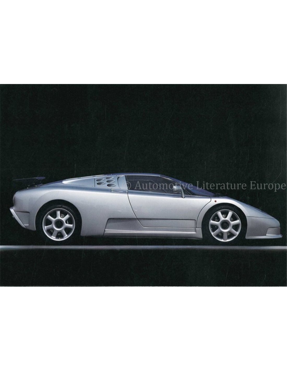1992 BUGATTI EB110 SPORT LEAFLET ENGLISH